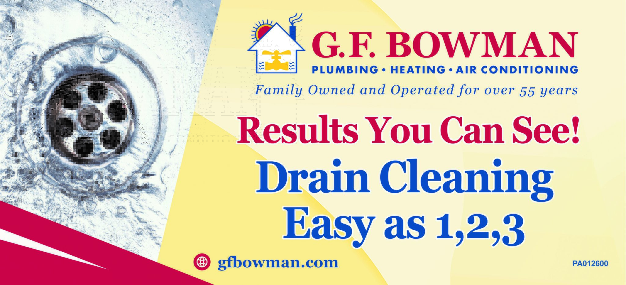 Drain Cleaning Services in Harrisburg, PA | G.F. Bowman